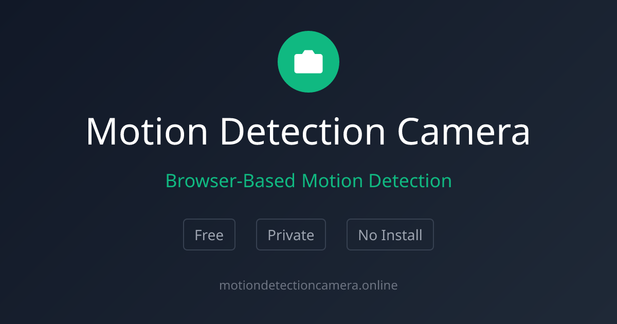 Motion Detection Camera | Browser-Based Motion Detection